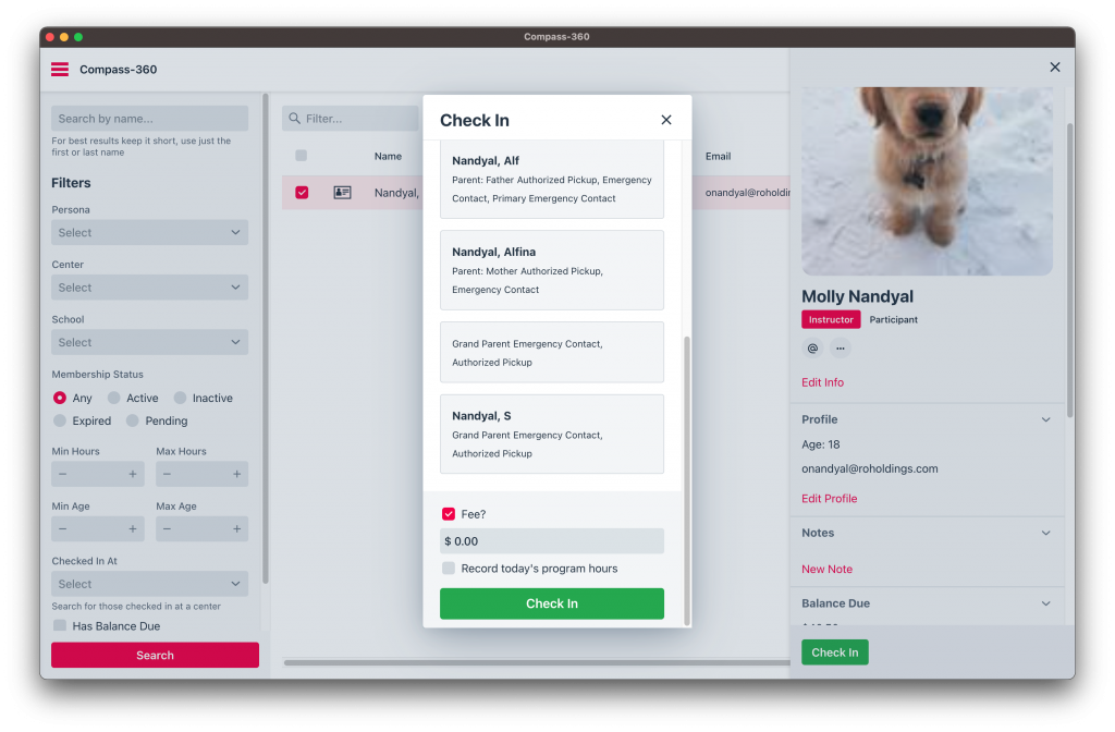 Taking Front Desk (Center) Attendance – Girls Inc Participant ...