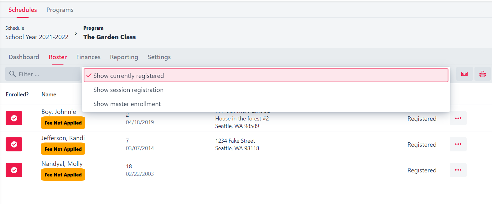Roster Management – Girls Inc Participant Management System Knowledgebase