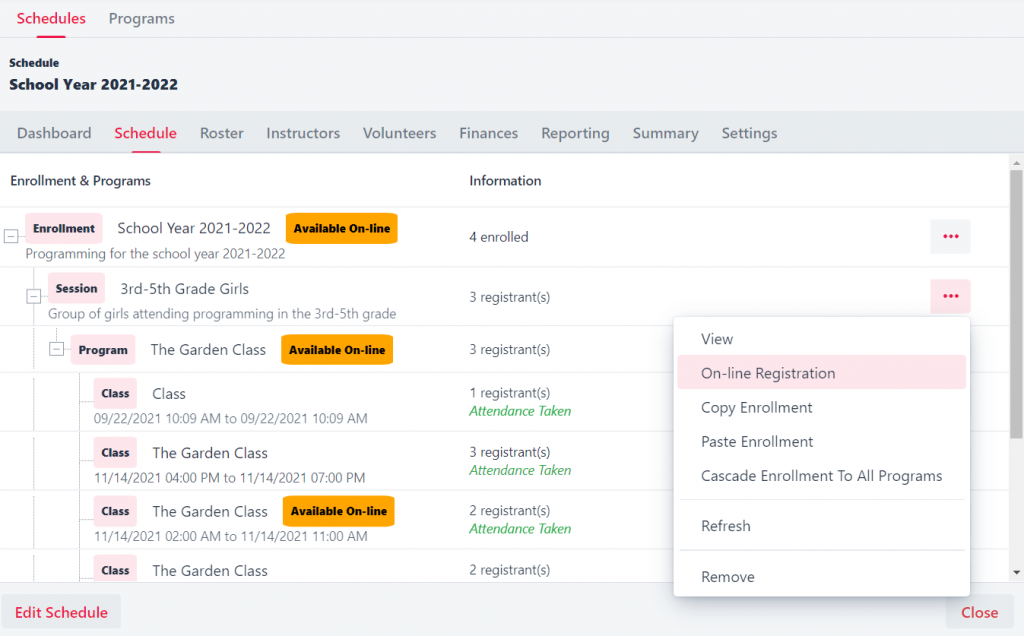 Adding Programs For Online Registration – Girls Inc Participant ...